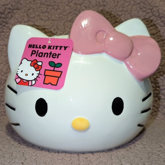 Sanrio | Other | Hello Kitty Planter Pink Bow | Poshmark
